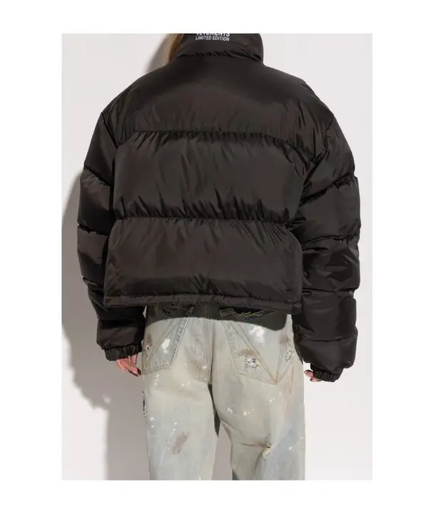 Vetements Long Sleeve Down Jacket - Black