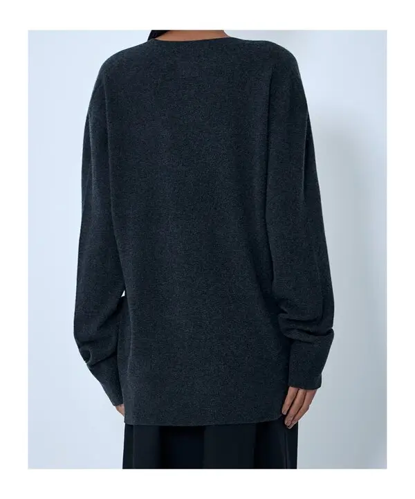 TOTEME V-neck Knitted Jumper - Black