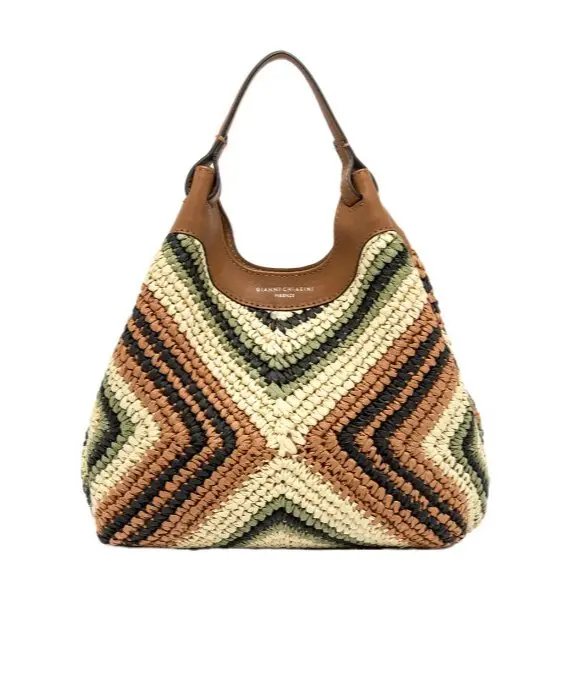 GIANNI CHIARINI Dua Woven Shoulder Bag - Willow