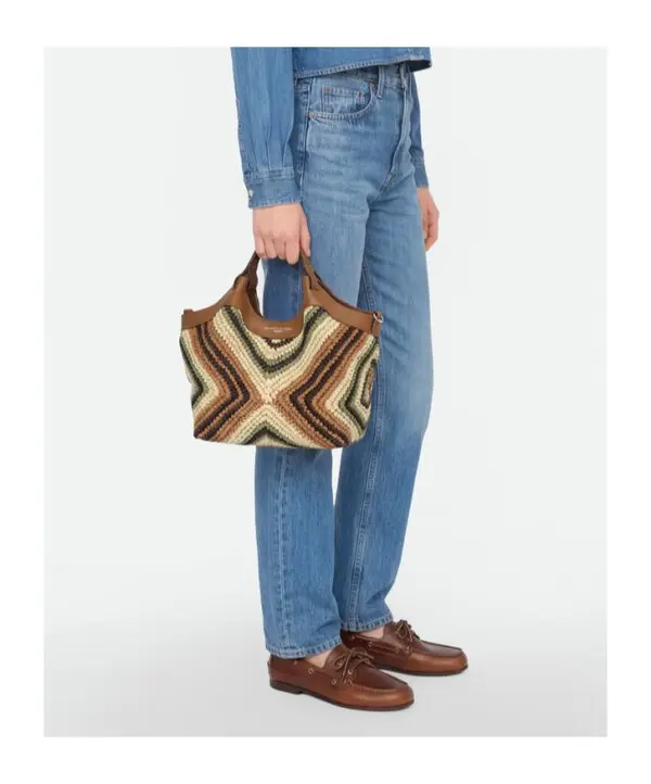 GIANNI CHIARINI Dua Woven Shoulder Bag With Clutch