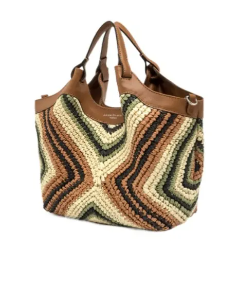 GIANNI CHIARINI Dua Woven Shoulder Bag With Clutch