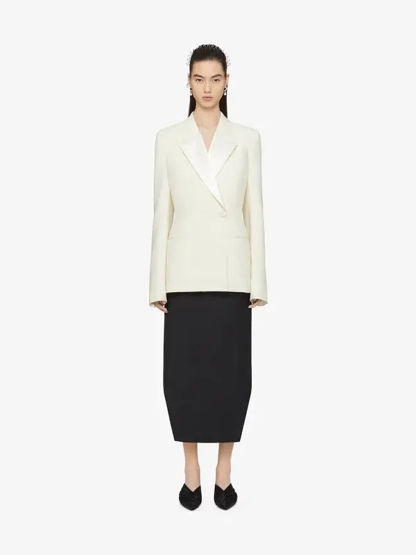 Givenchy Asymmetrical Tailored Pencil Skirt