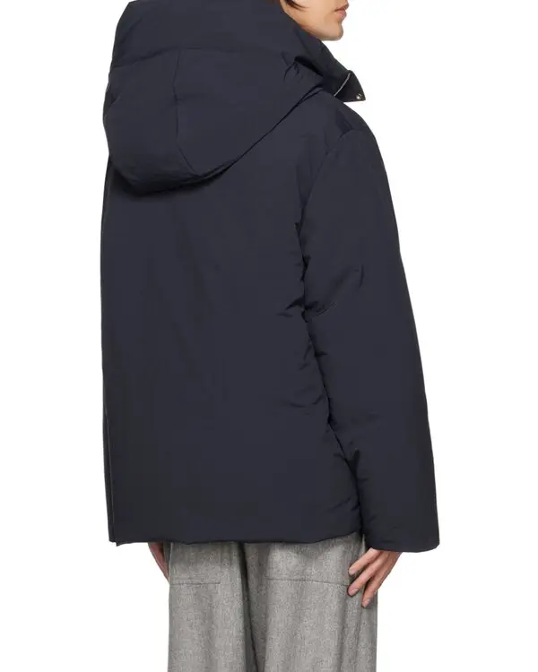 JIL SANDER Logo Hooded Down Jacket