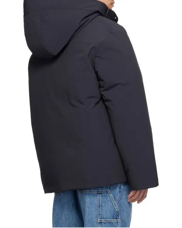 JIL SANDER Logo Hooded Down Jacket