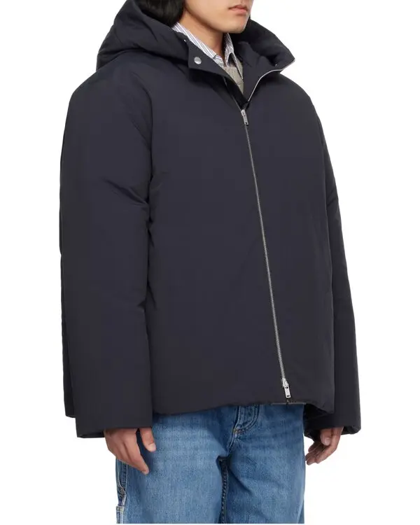 JIL SANDER Logo Hooded Down Jacket