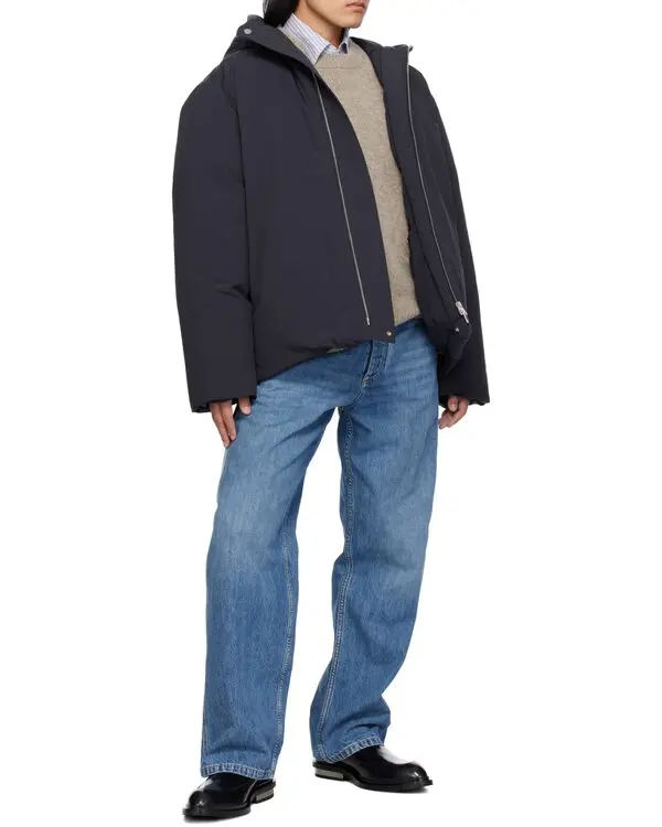 JIL SANDER Logo Hooded Down Jacket