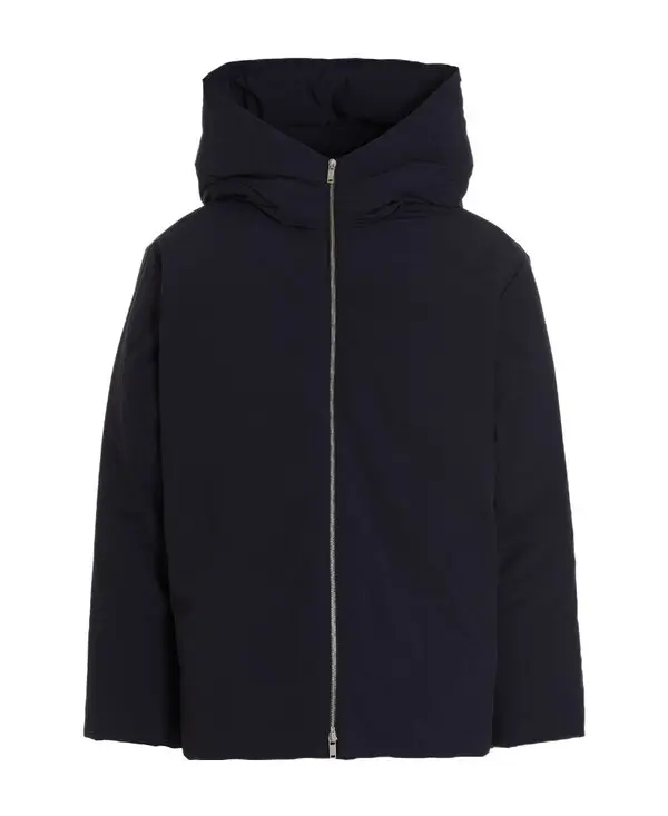 JIL SANDER Logo Hooded Down Jacket