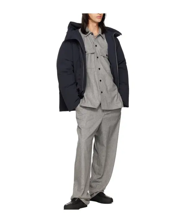 JIL SANDER Logo Hooded Down Jacket
