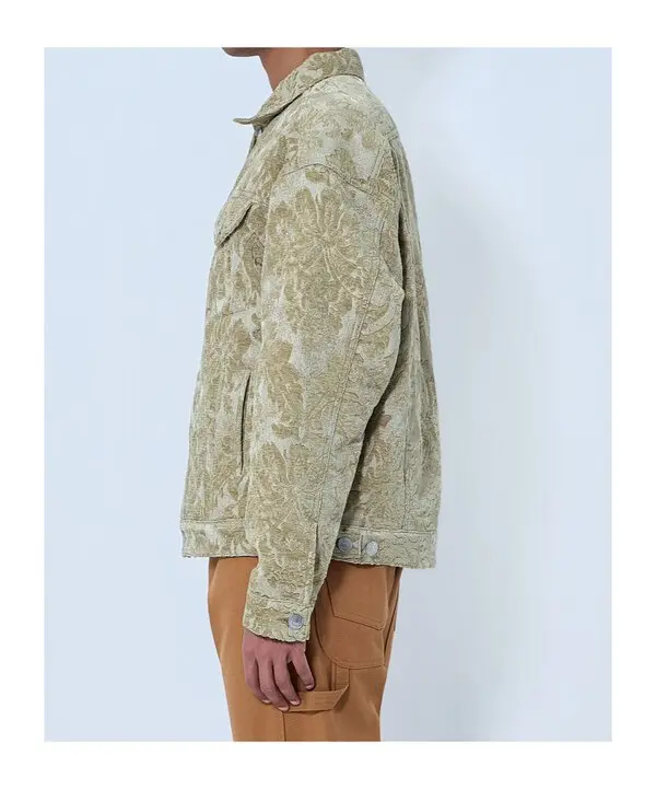 Junya Watanabe Textured Floral Denim Jacket - Nude