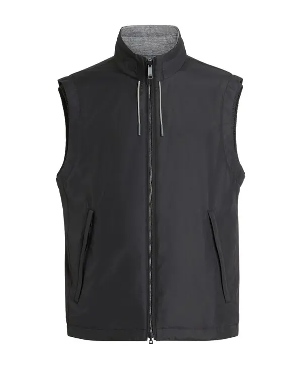 Zegna Reversible Brezza Vest - Black