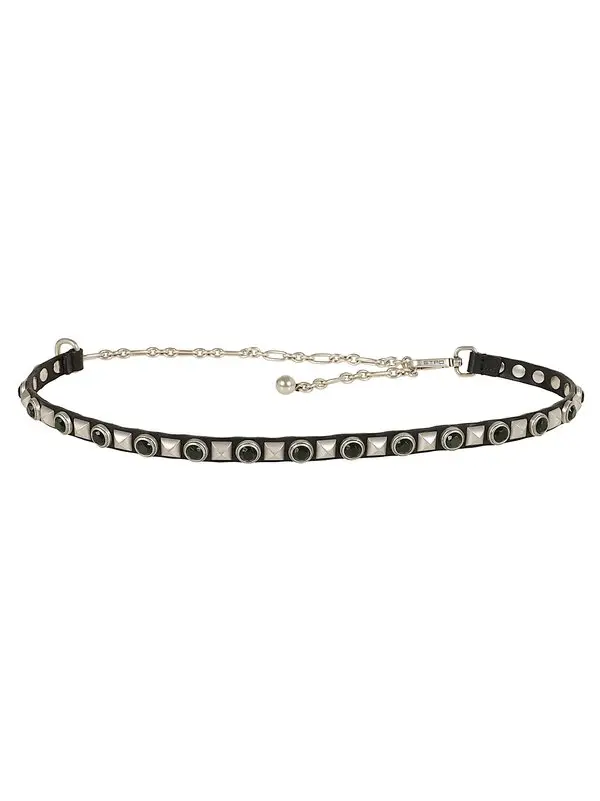 Etro Studded Chain Belt - Black