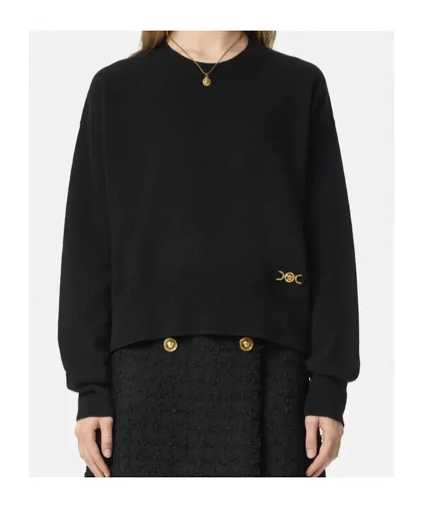 Versace Medusa 95 Badge Crewneck Jumper