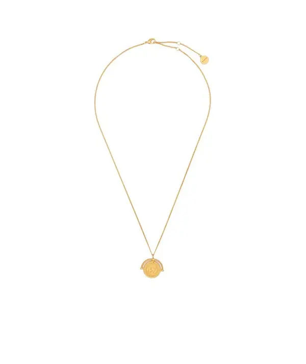 Palm Angels Letter Pattern Necklace - Yellow