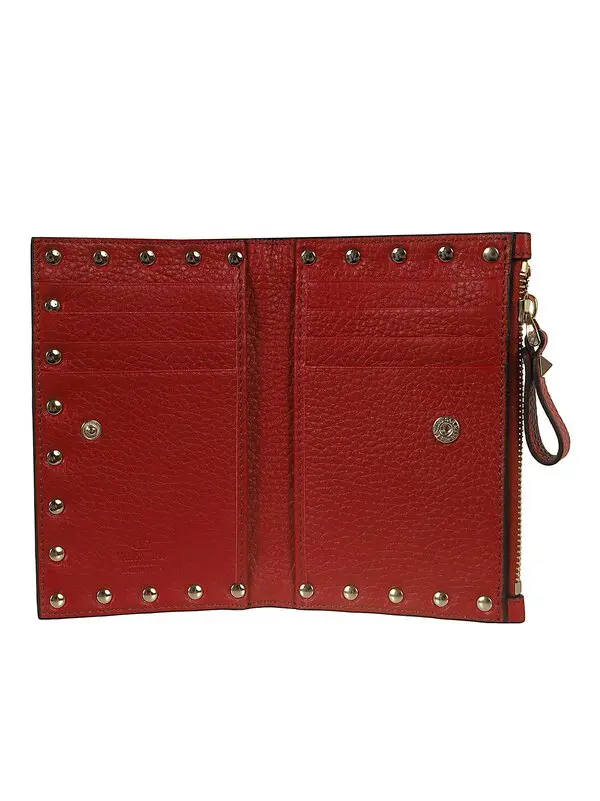 Valentino Garavani Rockstud Animalier Coin Wallet - Black