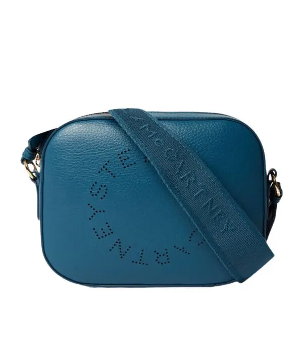 Stella McCartney Logo Camera Crossbody Bag - Teal