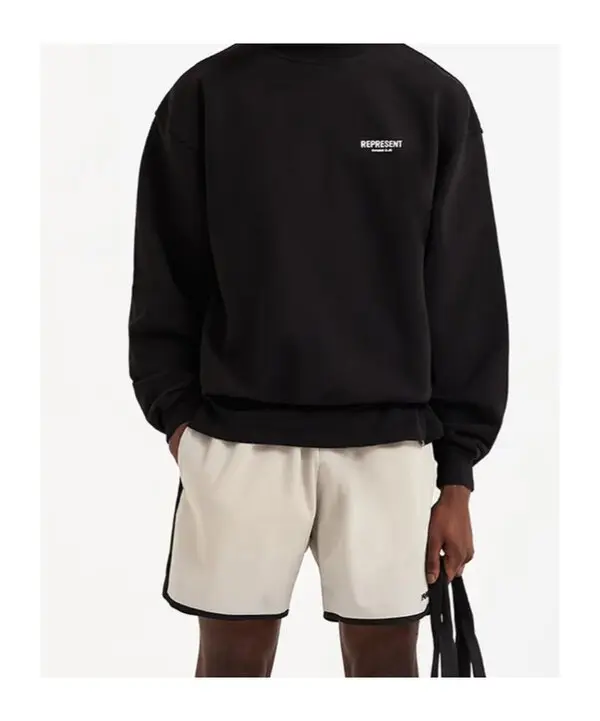 REPRESENT Owners' Club Logo Crew Neck Sweater - Black