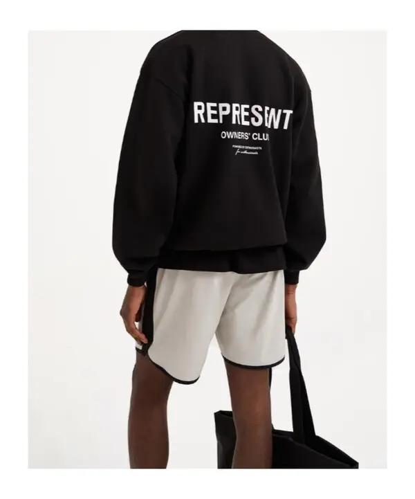 REPRESENT Owners' Club Logo Crew Neck Sweater - Black