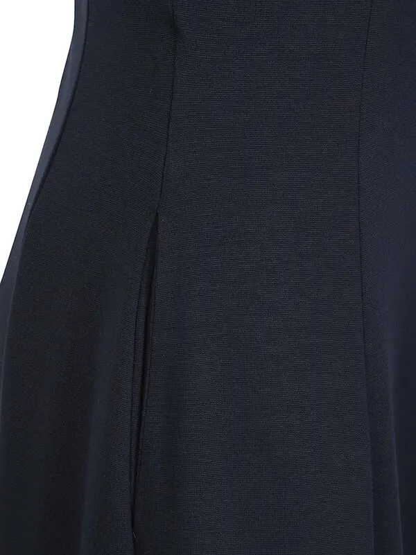 Eleventy Sleeveless Pleated Maxi Dress - Blue