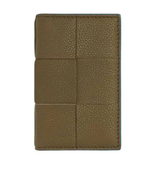 Bottega Veneta Cassette Flap Card Case - Brown