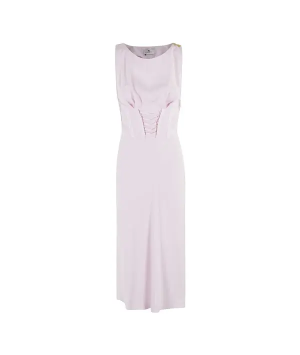 Elisabetta Franchi Crêpe-back Satin Dress - Pink