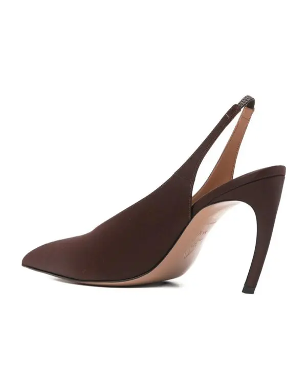 Attico Viper Pointed Toe Slingback Pumps