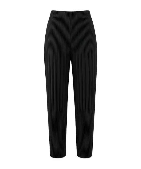 Issey Miyake Homme Plissé Pleated Trousers - Black