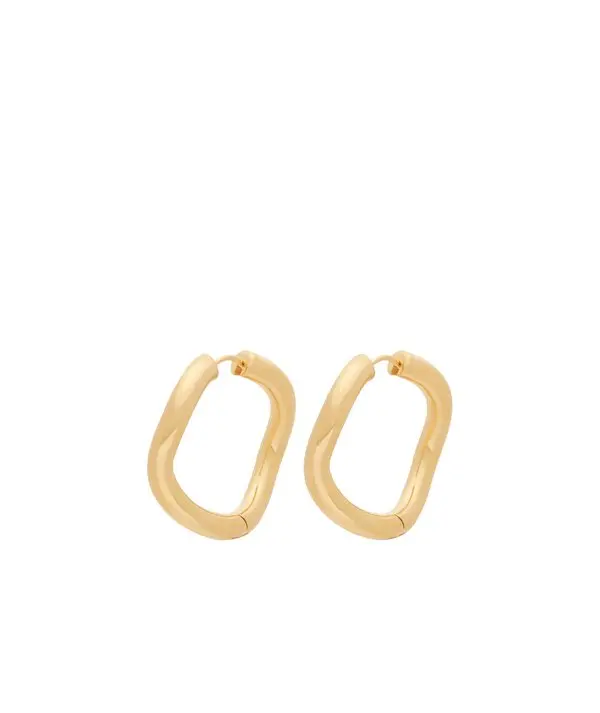 Charlotte Chesnais Wavy Hoop Earrings - Yellow