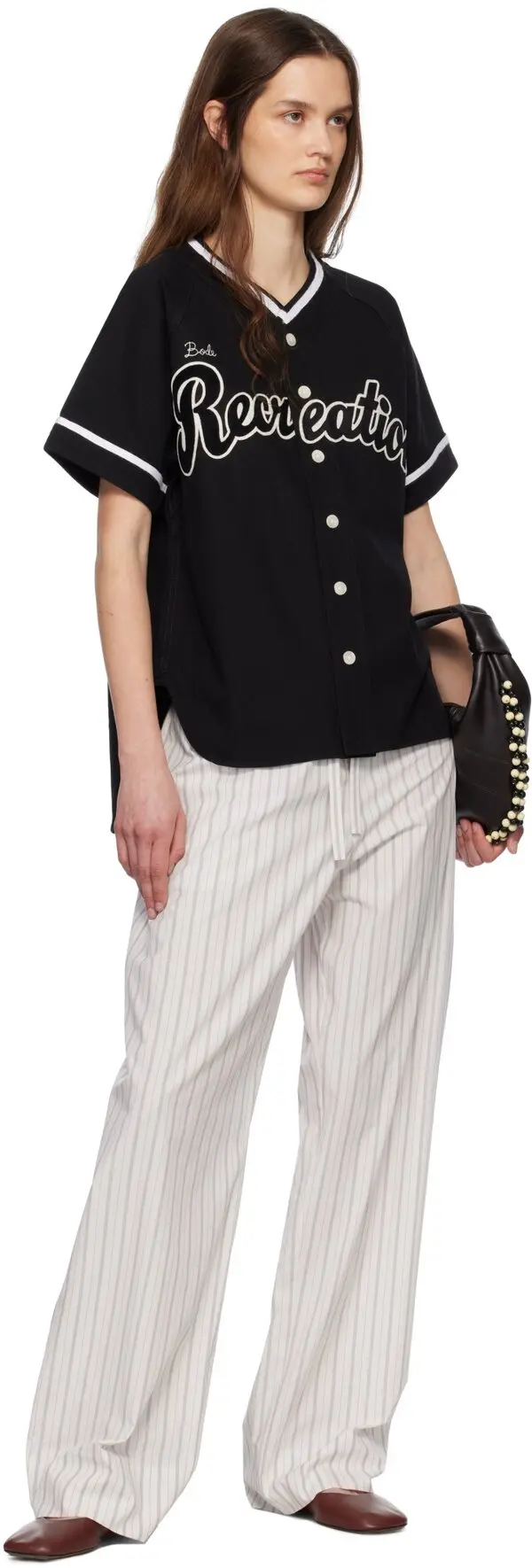 BODE Recreation Baseball Shirt - Black