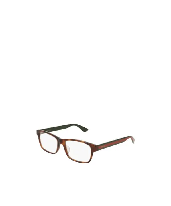 Gucci Rectangular Frame Eyeglasses - Brown