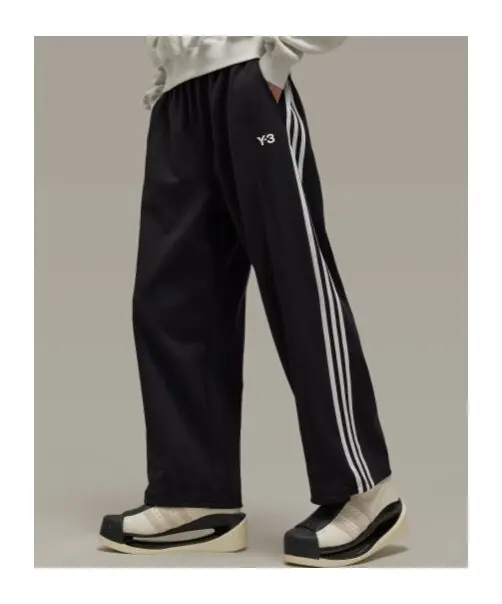 Y3 Logo Printed 3-stripes Track Pants