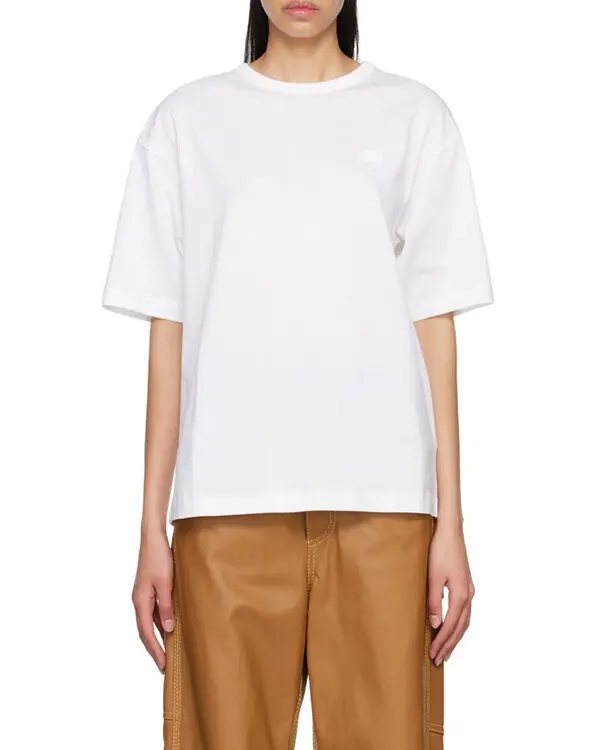 Acne Studios Face Logo Patch Crewneck T-shirt