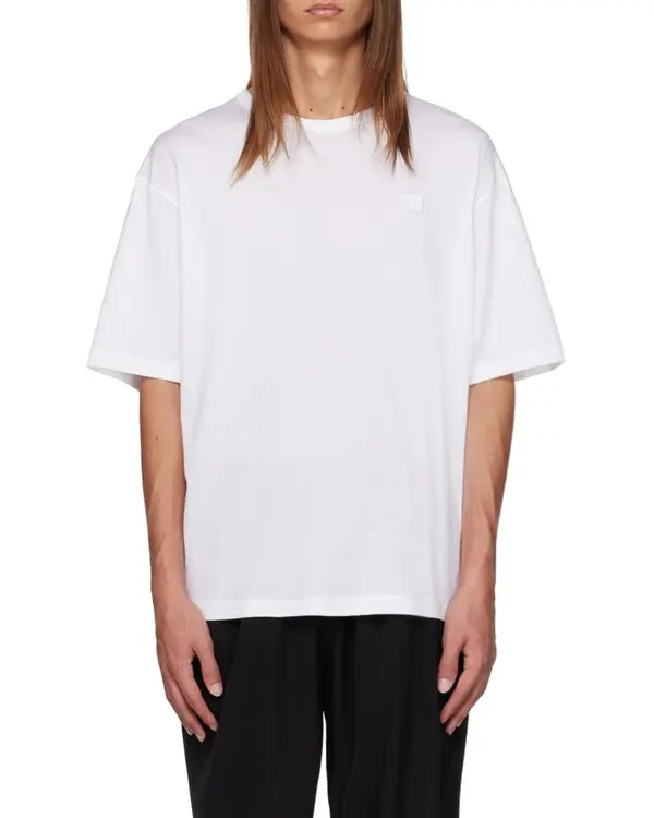 Acne Studios Face Logo Patch Crewneck T-shirt
