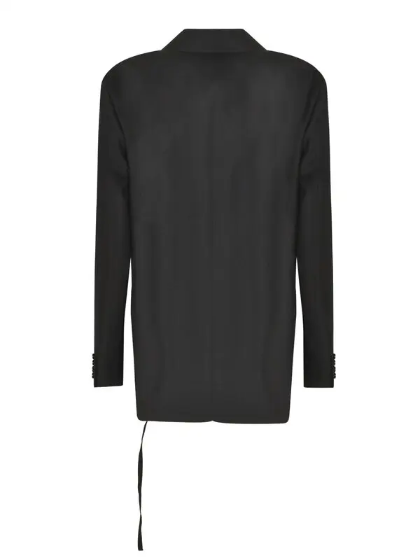 ANN DEMEULEMEESTER Elin Asymmetric Tailored Blazer - Black