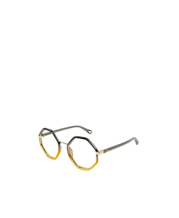 Chloé Geometric Frame Eyeglasses - Multicolor