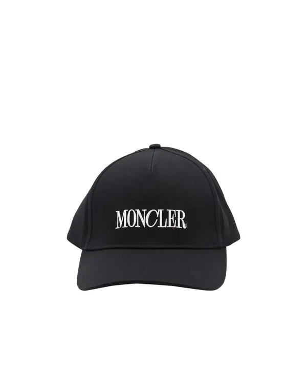 Moncler Logo Embroidered Baseball Cap - Black