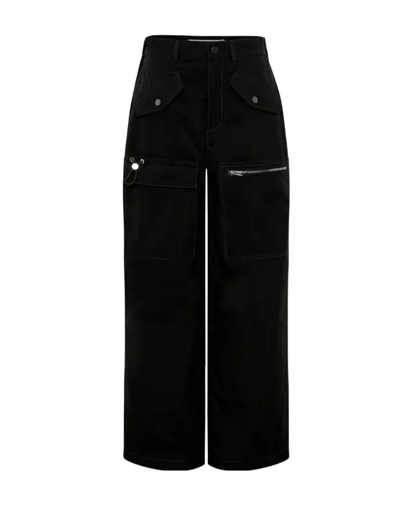 DION LEE Multi-pocket Straight-leg Trousers