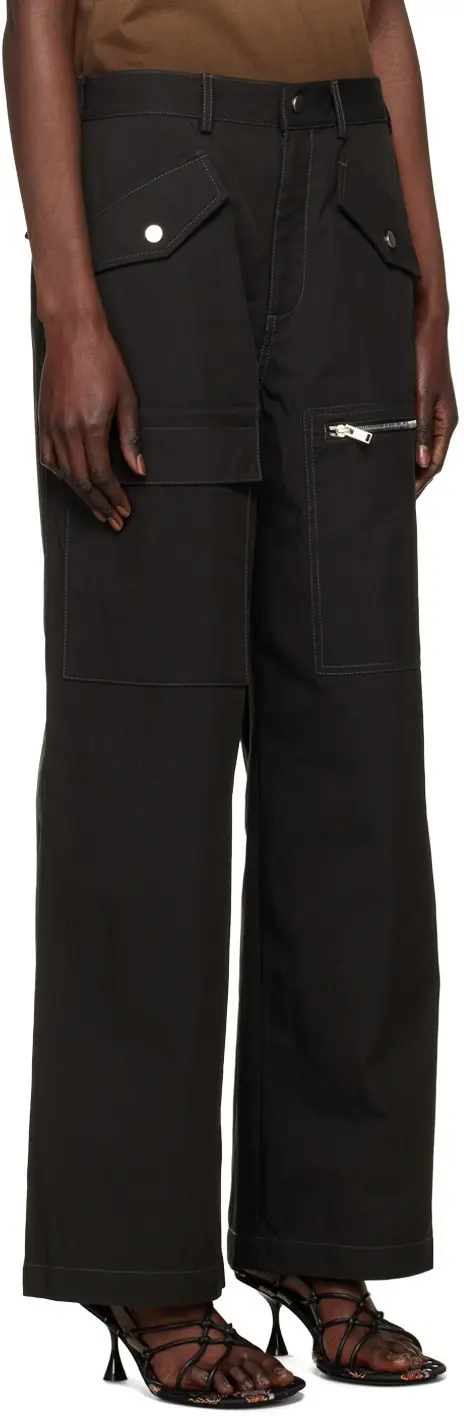 DION LEE Multi-pocket Straight-leg Trousers
