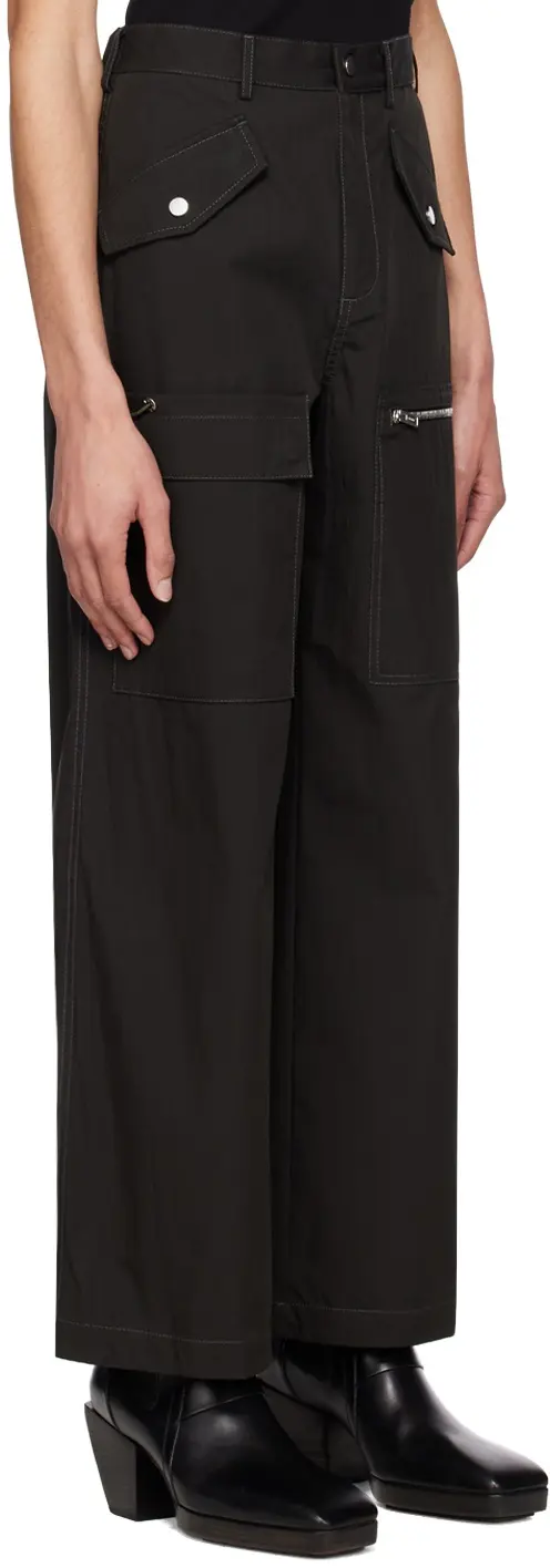 DION LEE Multi-pocket Straight-leg Trousers