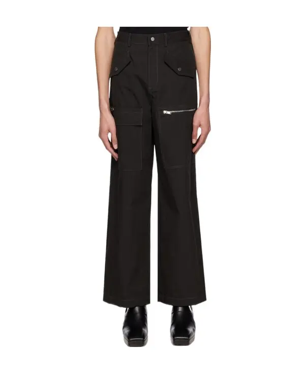 DION LEE Multi-pocket Straight-leg Trousers