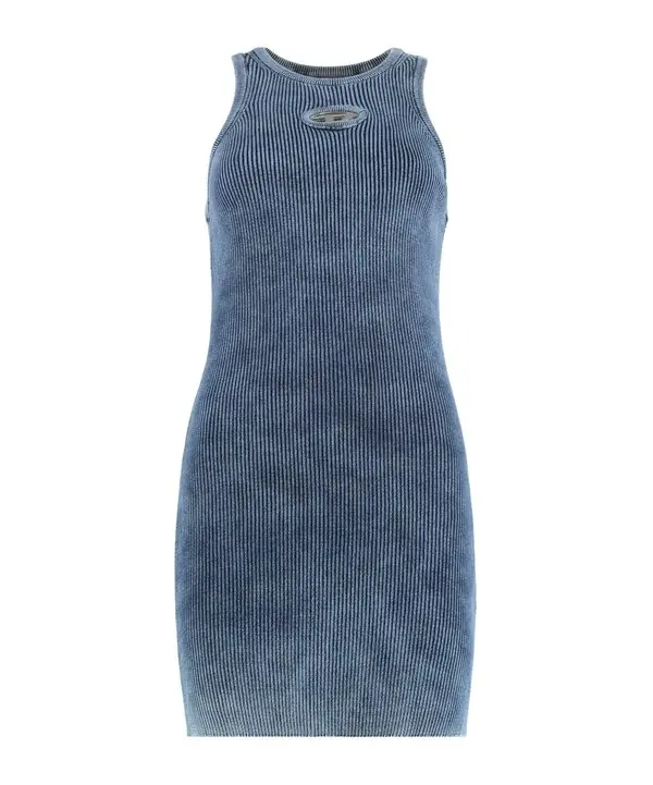 DIESEL® Sleeveless Crewneck Mini Dress - Blue