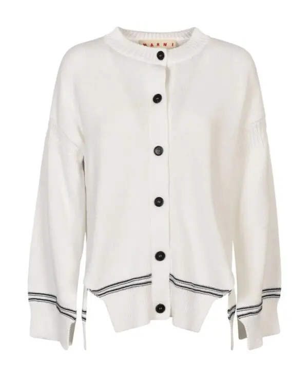 Marni Logo Embroidered Cardigan