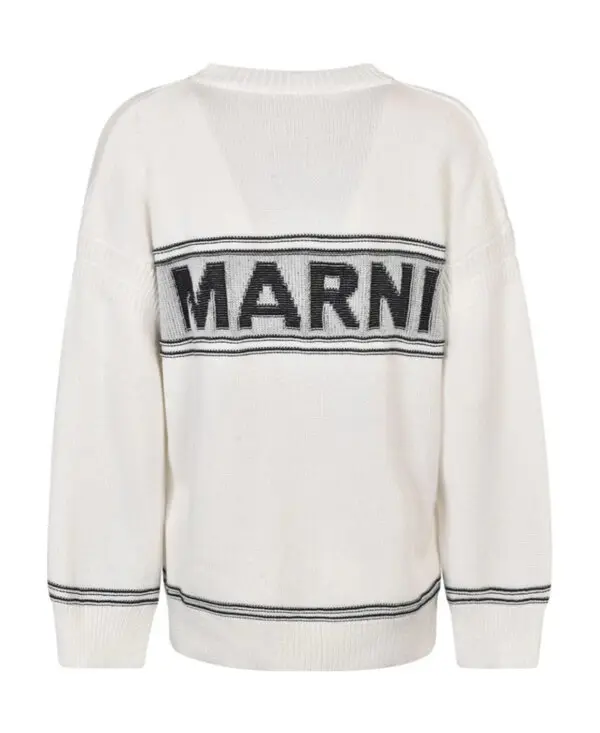Marni Logo Embroidered Cardigan