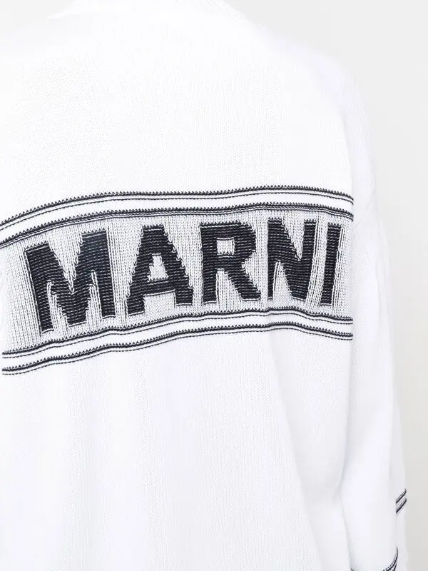 Marni Logo Embroidered Cardigan