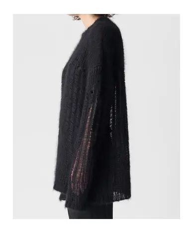 ANN DEMEULEMEESTER Oversized Distressed Jumper