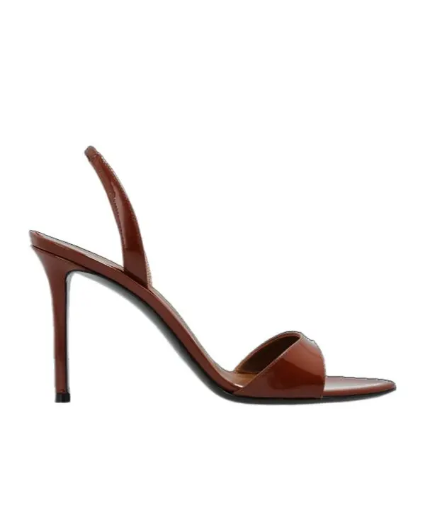 GIUSEPPE ZANOTTI Lilibeth Slingback Stiletto Sandals - Red