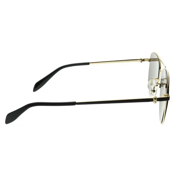 Alexander McQueen Aviator Sunglasses With Logo Detail - Black