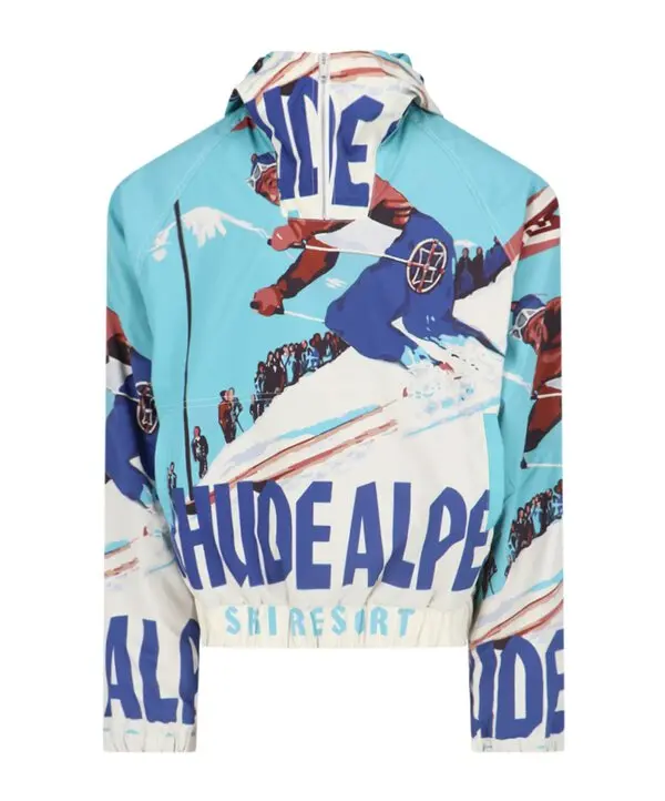 Rhude Alpine Print Half-zip Jacket