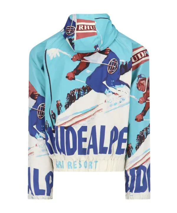 Rhude Alpine Print Half-zip Jacket