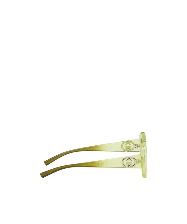 Gucci Oval Frame Sunglasses - Green