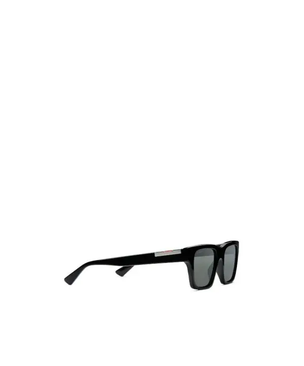 Gucci Rectangular Frame Sunglasses - Bright Black